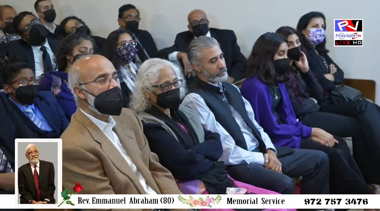 Rev. Emmanuel Abraham(80) Memorial Service 2/14/2022 - ProvisionTV