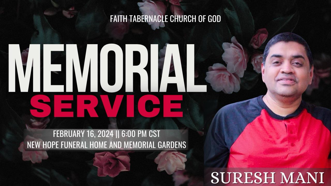 SURESH MANI (52) MEMORIAL SERVICE 2/16/2024 - ProvisionTV